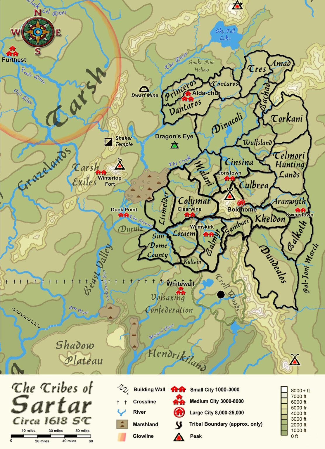 Sartar Tribal Maps – The Well of Daliath